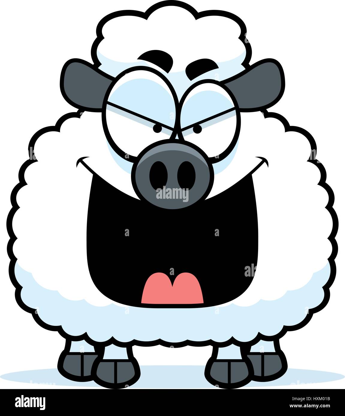 Sinister sheep Stock Vector Images - Alamy