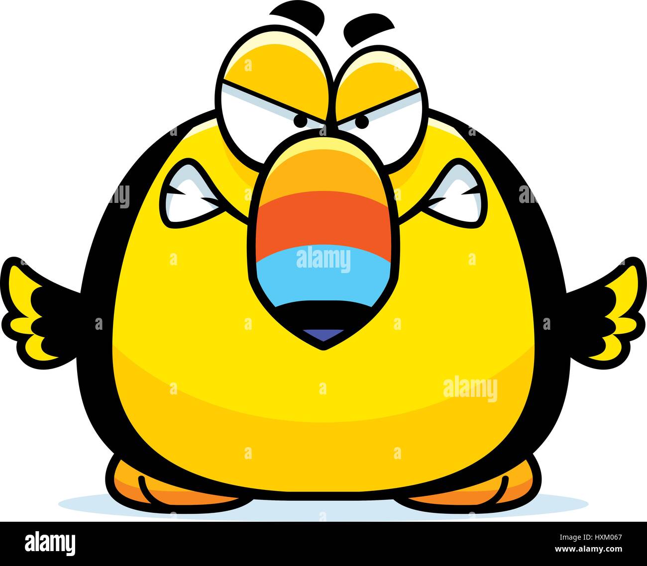 A cartoon illustration of a toucan looking angry Stock Vector Image ...