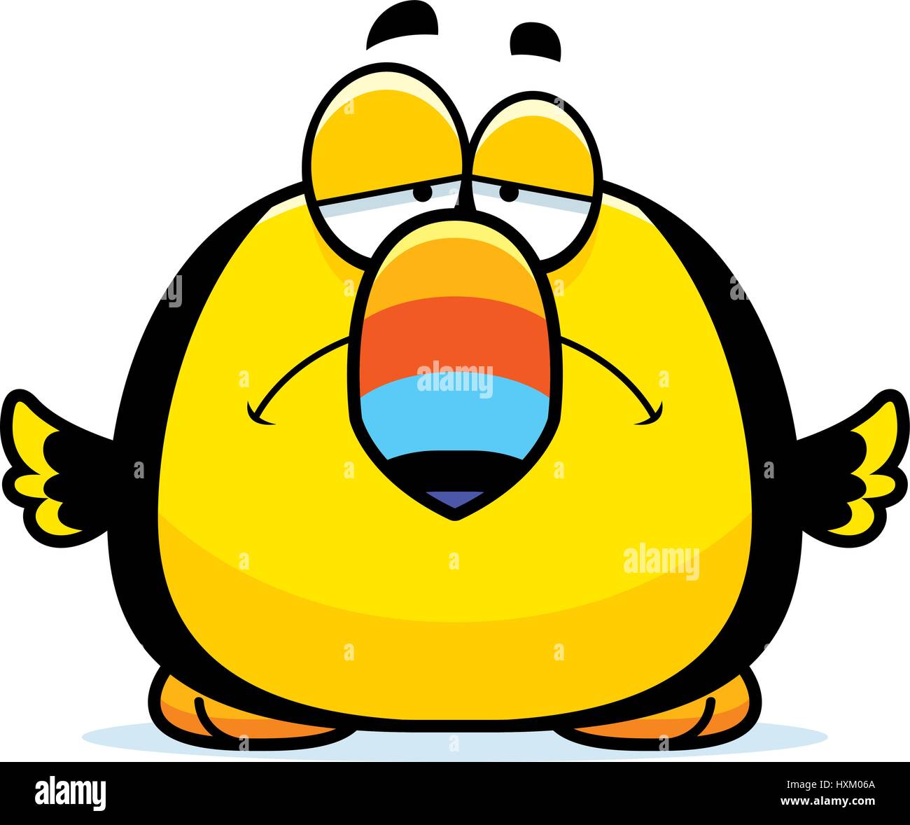 A cartoon illustration of a toucan looking sad Stock Vector Image & Art ...