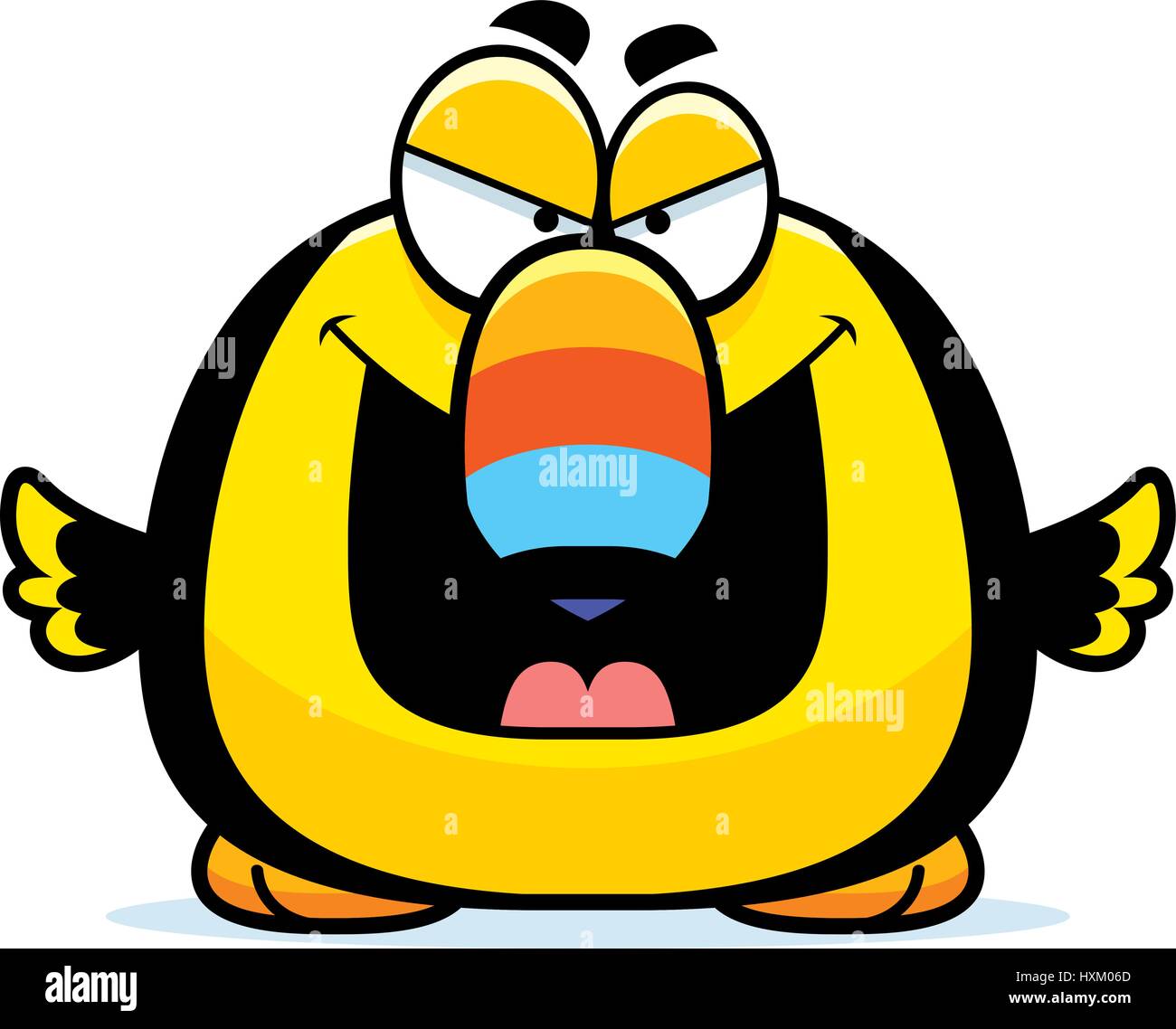 A cartoon illustration of an evil looking toucan Stock Vector Image ...
