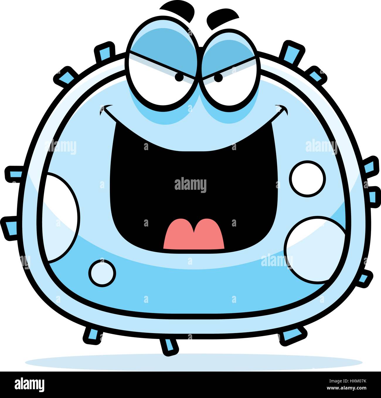 Cute Cartoon White Blood Cell