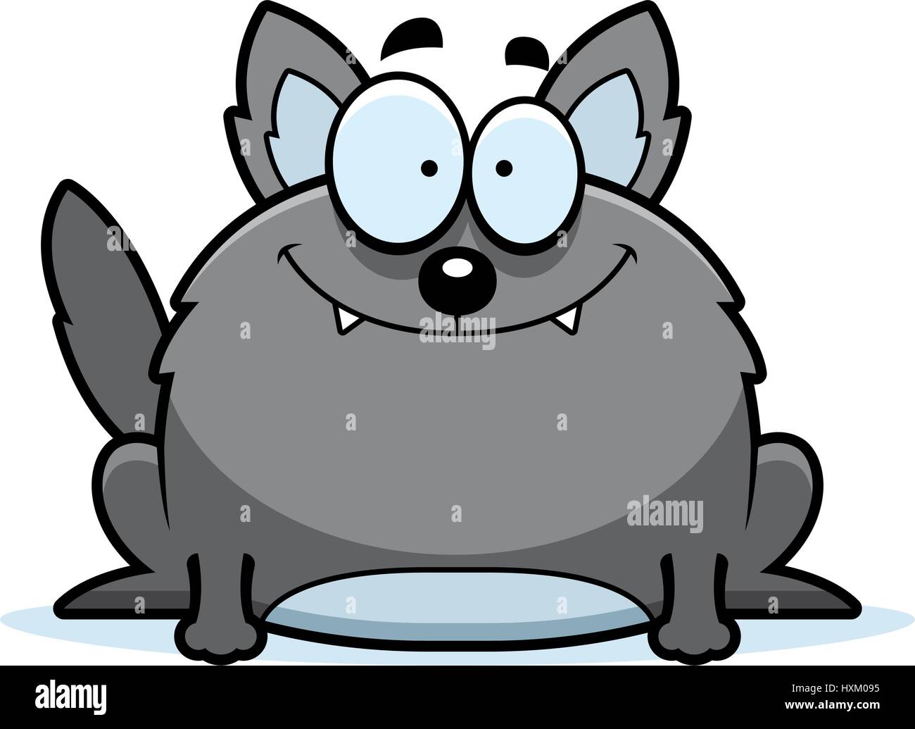 A cartoon illustration of a wolf smiling Stock Vector Image & Art - Alamy