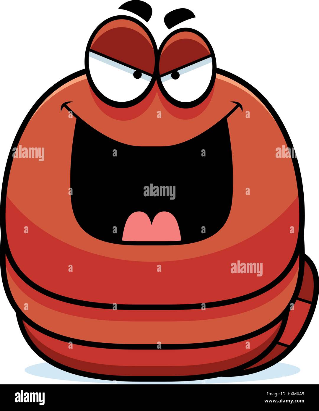 A cartoon illustration of an evil looking worm Stock Vector Image & Art - Alamy