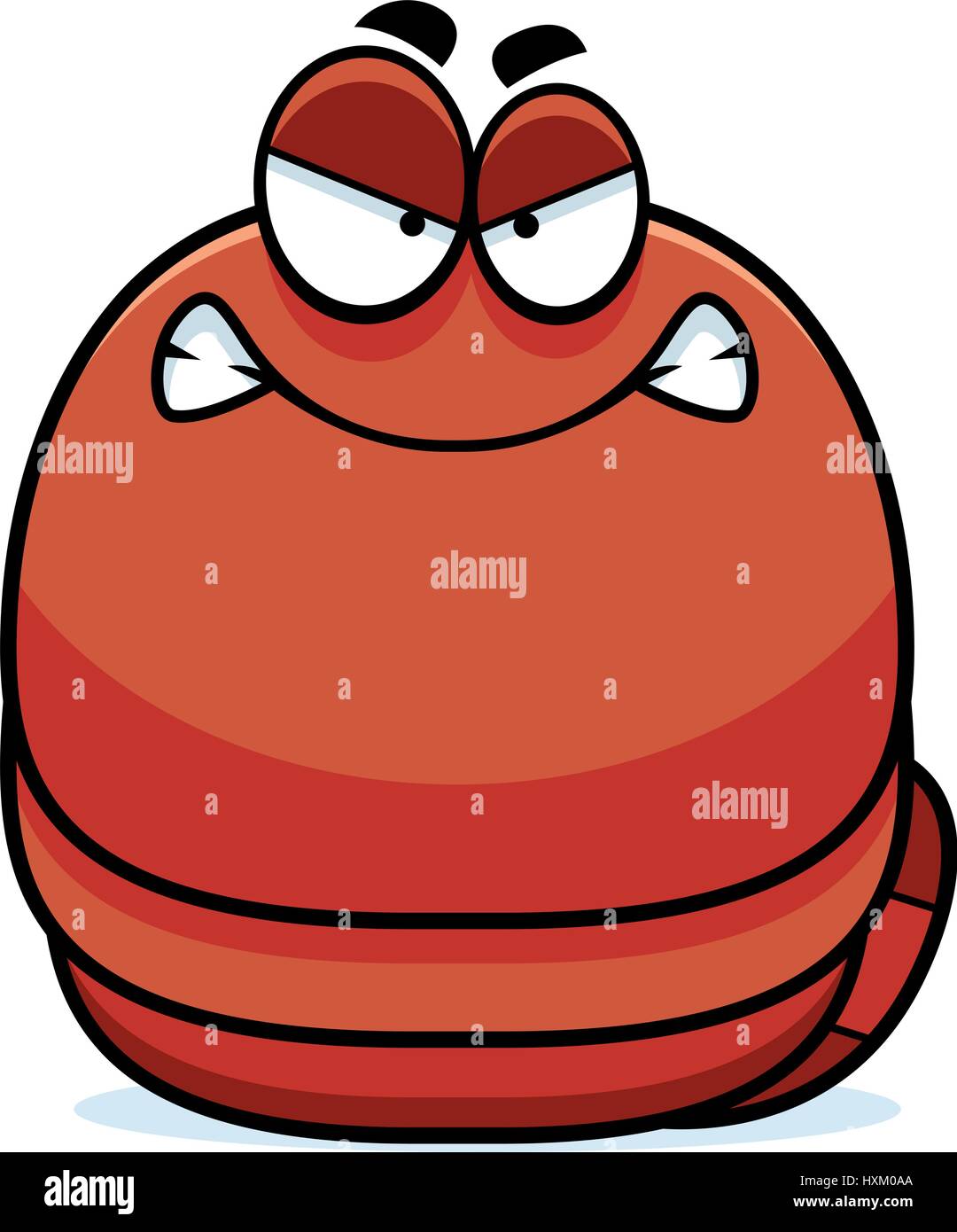 A cartoon illustration of a worm looking angry Stock Vector Image & Art ...
