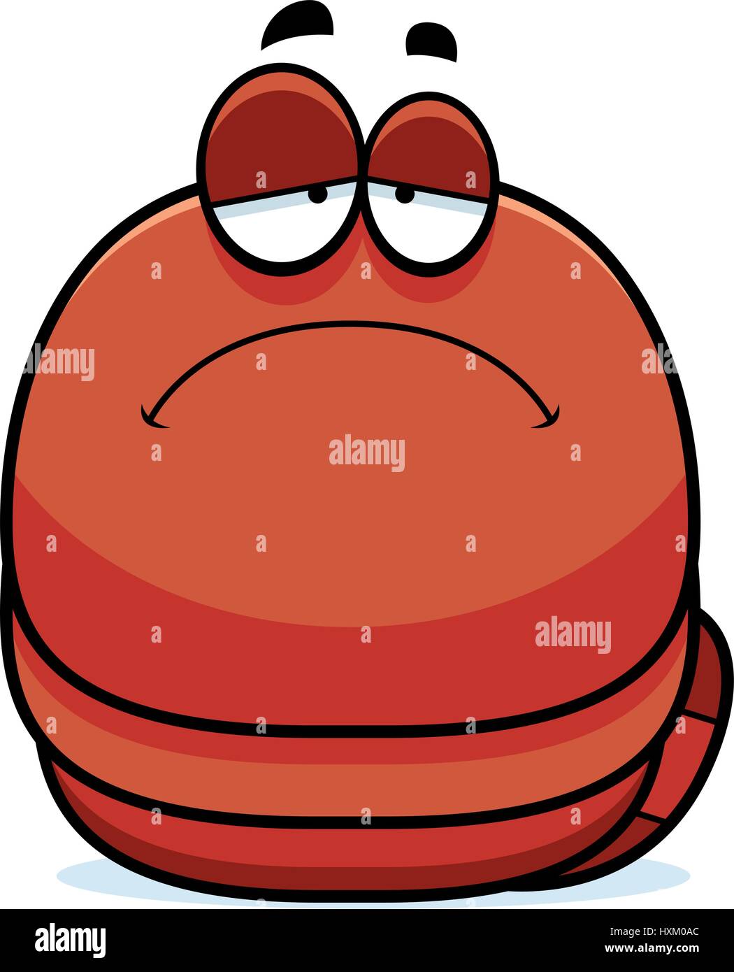 A cartoon illustration of a worm looking sad Stock Vector Image & Art ...