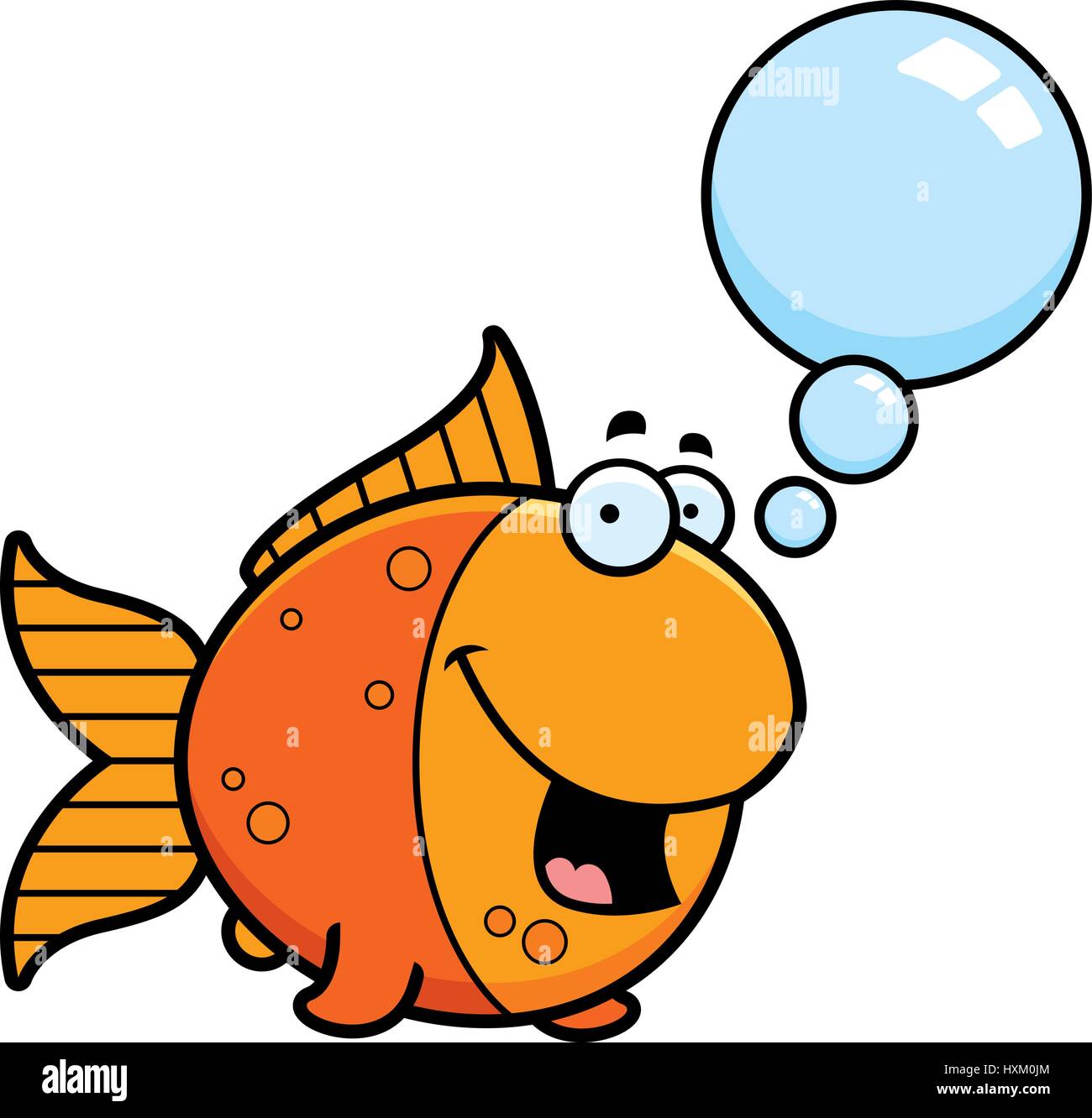 Cartoon happy goldfish hi-res stock photography and images - Alamy