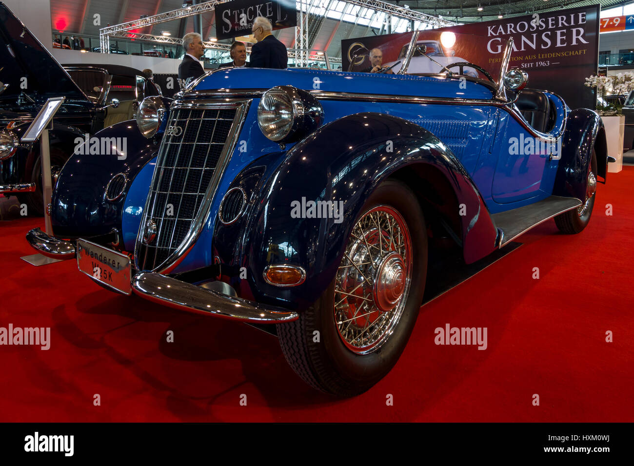 STUTTGART, GERMANY - MARCH 02, 2017: Sports car Wanderer W25K Roadster ...