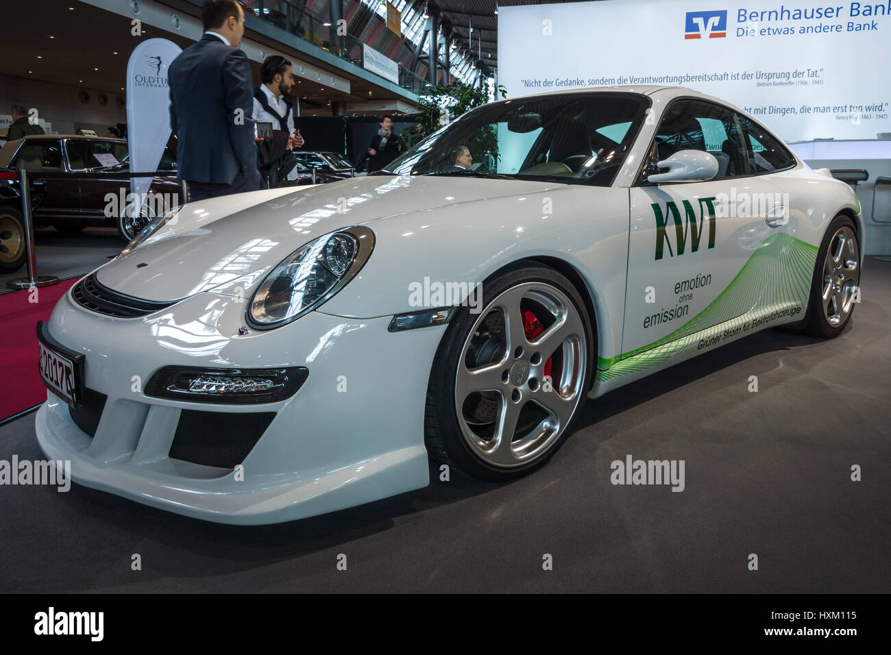 An all-electric sports car eRuf Model A (based on Porsche 911), 2011 ...