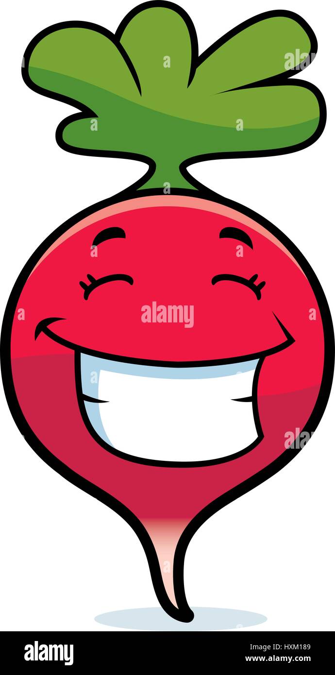 Radish vegetable happy cartoon hi-res stock photography and images - Alamy