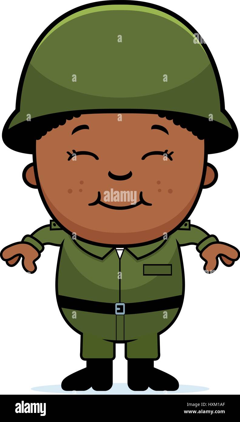 Cartoon illustration army soldier boy hi-res stock photography and ...