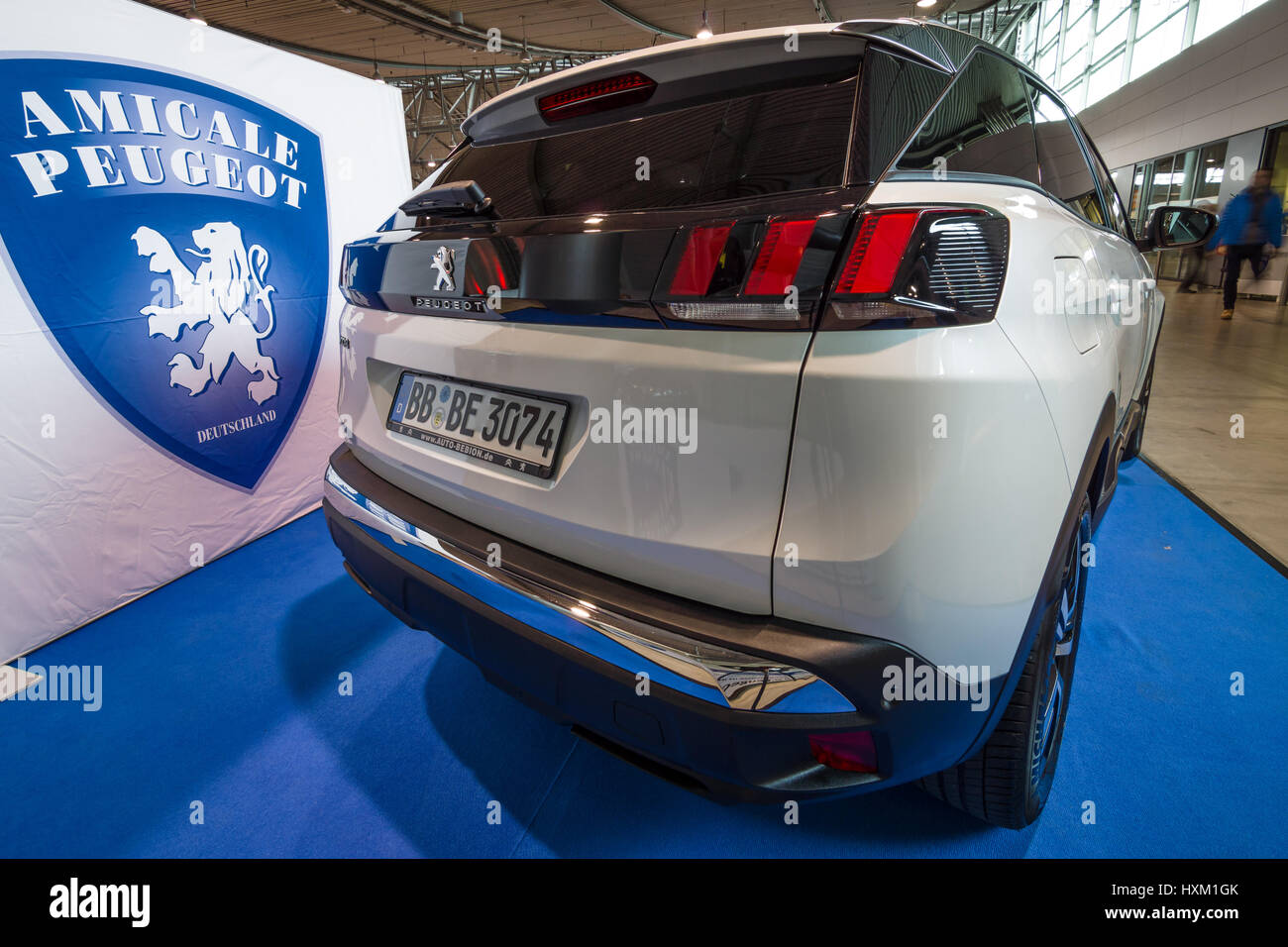 STUTTGART, GERMANY - MARCH 02, 2017: Compact crossover Peugeot 3008 GT ...