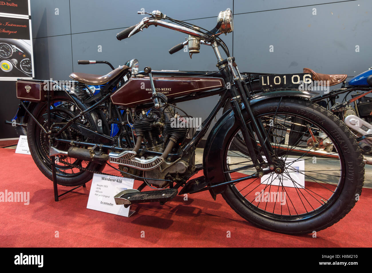 STUTTGART, GERMANY - MARCH 02, 2017: Motorcycle Wanderer Model V (616 ...