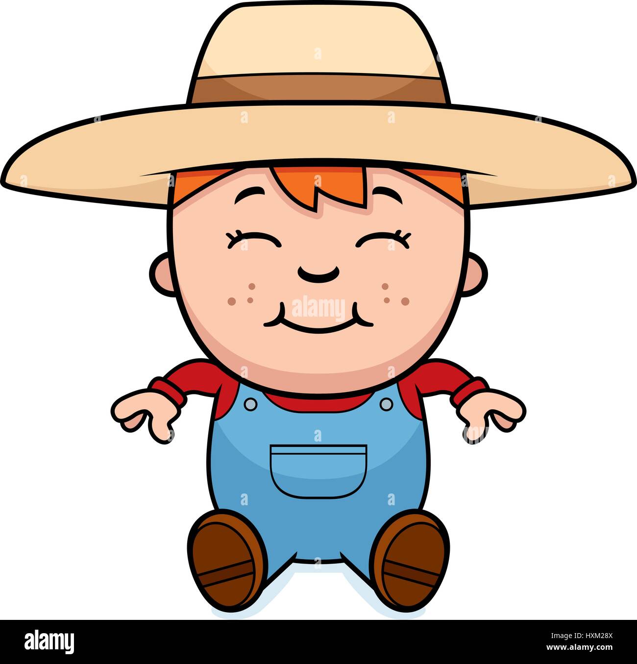 Cartoon Farmer Boy