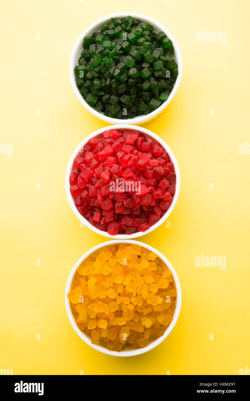 Sweet Fruit Candy Also Know As tutti-frutti, Candied Fruits served in a ...