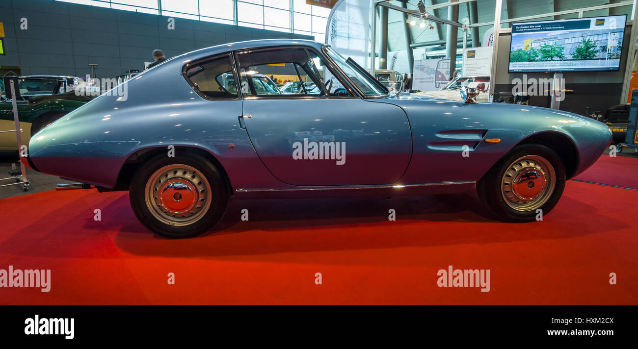 STUTTGART, GERMANY - MARCH 02, 2017: Sports car Fiat 1500 GT Ghia, 1964 ...