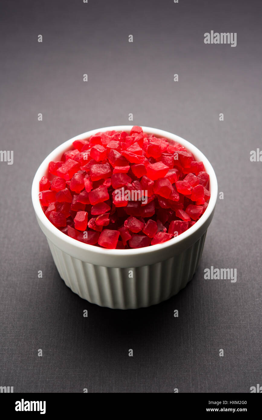 Sweet Fruit Candy Also Know As tutti-frutti, Candied Fruits served in a ...