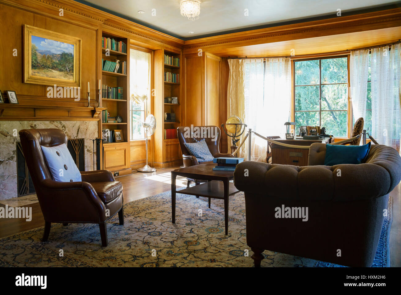 Los Angeles, MAR 23: Interior view of the famous Boddy House in ...