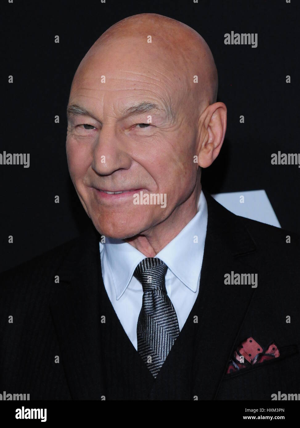 New York screening of 'Logan' - Arrivals Featuring: Patrick Stewart ...