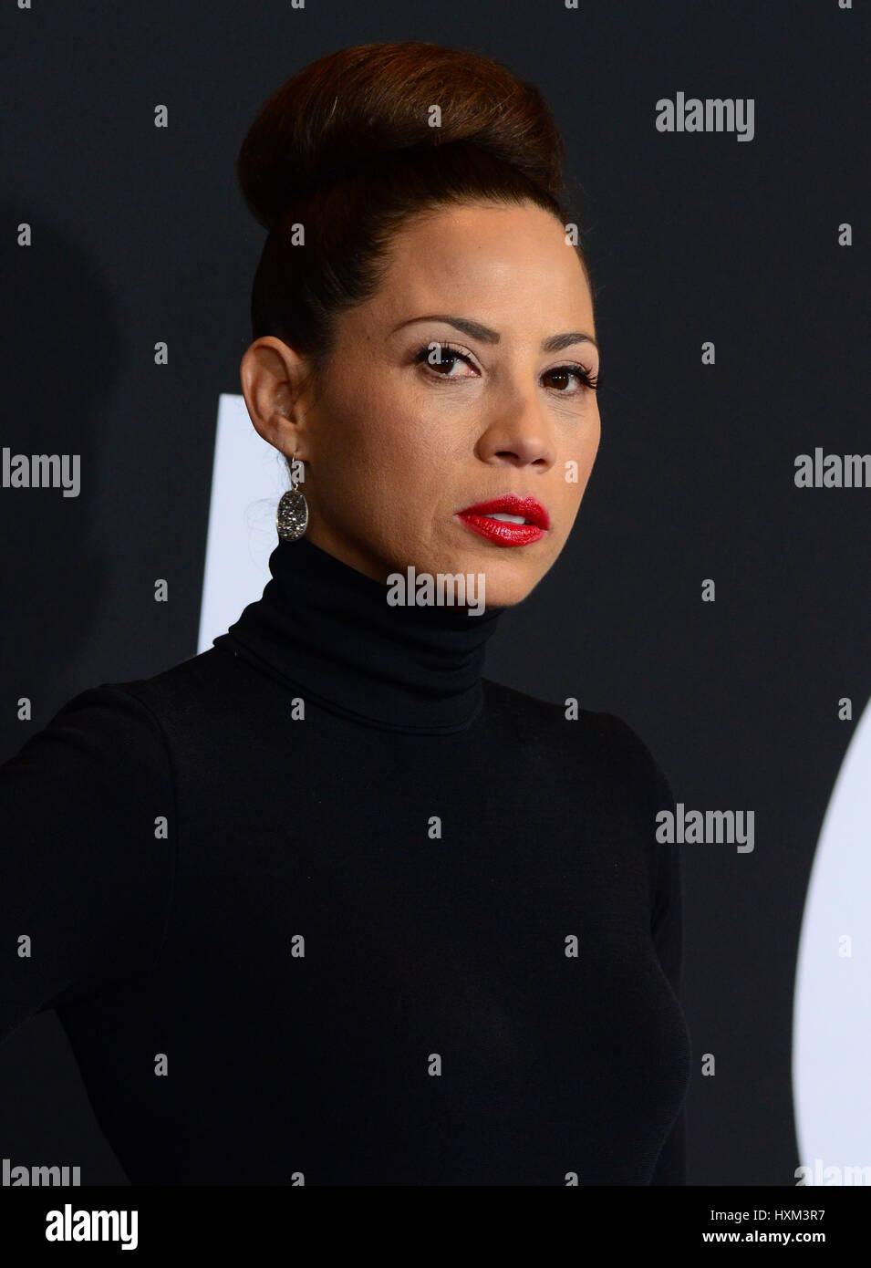 New York screening of 'Logan' - Arrivals Featuring: Elizabeth Rodriguez ...