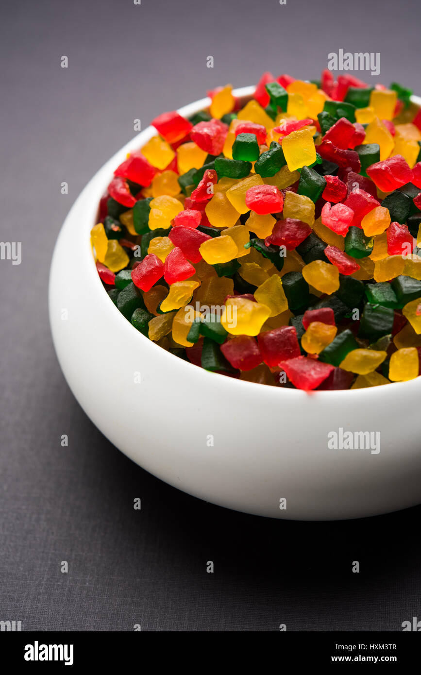 Tutti frutti sweets hi-res stock photography and images - Alamy