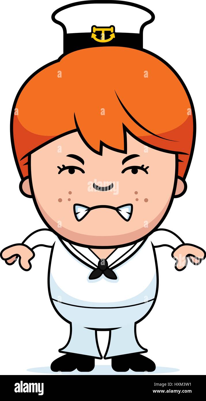 Angry sailor Stock Vector Images - Alamy