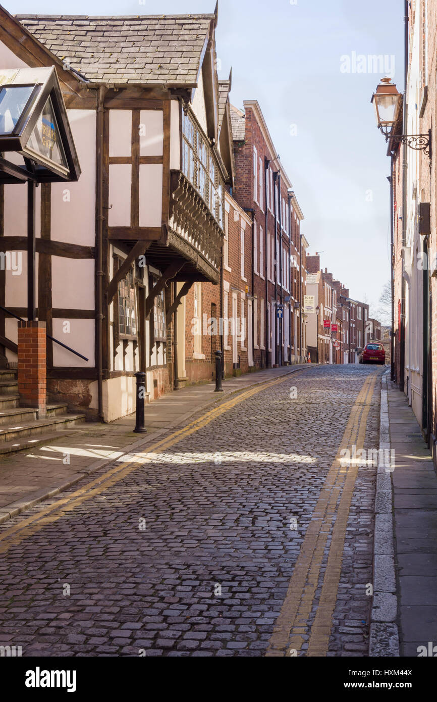 Chester rows medieval hi-res stock photography and images - Alamy