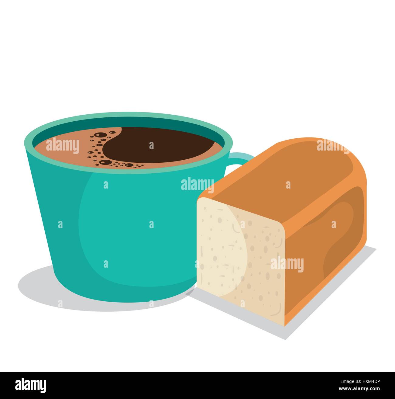 Simple bread time slice Stock Vector Images - Alamy