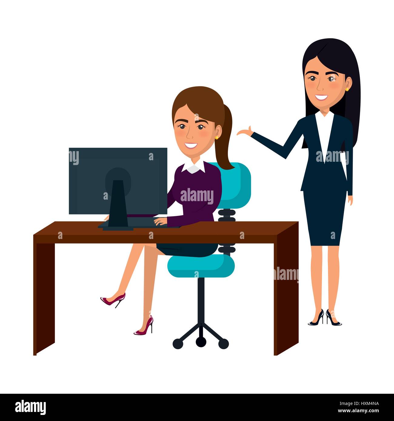 Businesspeople in training process Stock Vector Image & Art - Alamy