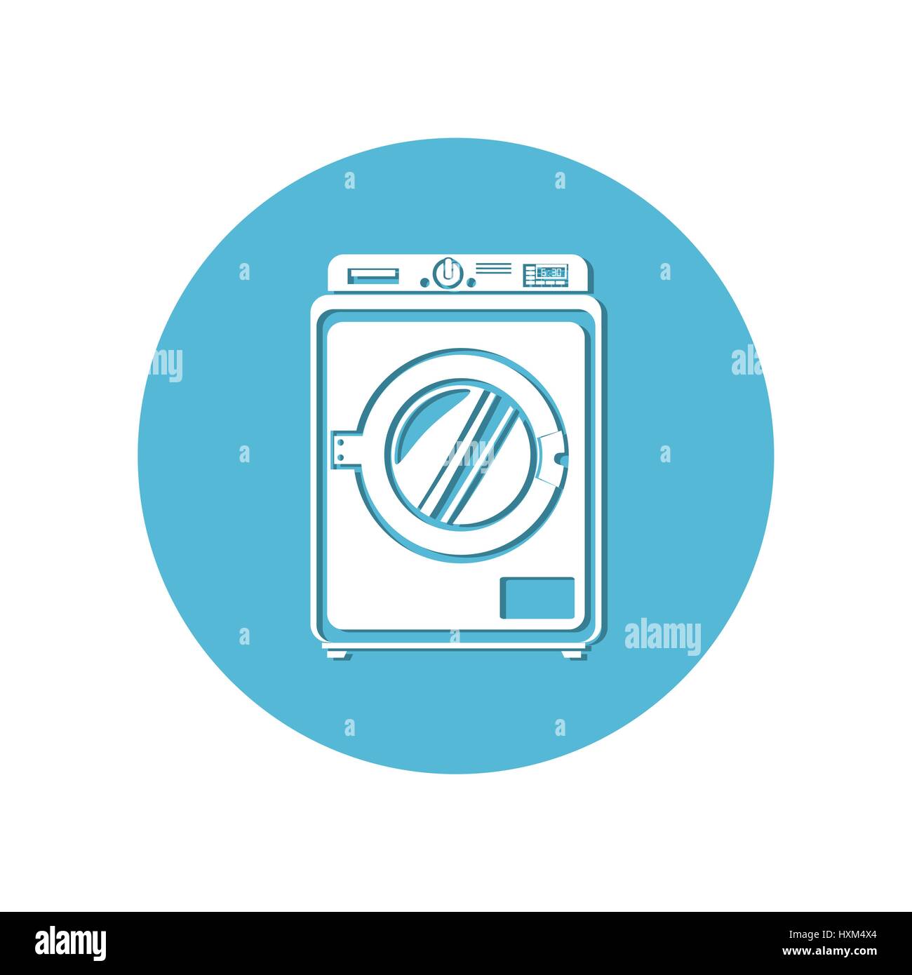 Industrial laundry machine Stock Vector Images - Alamy