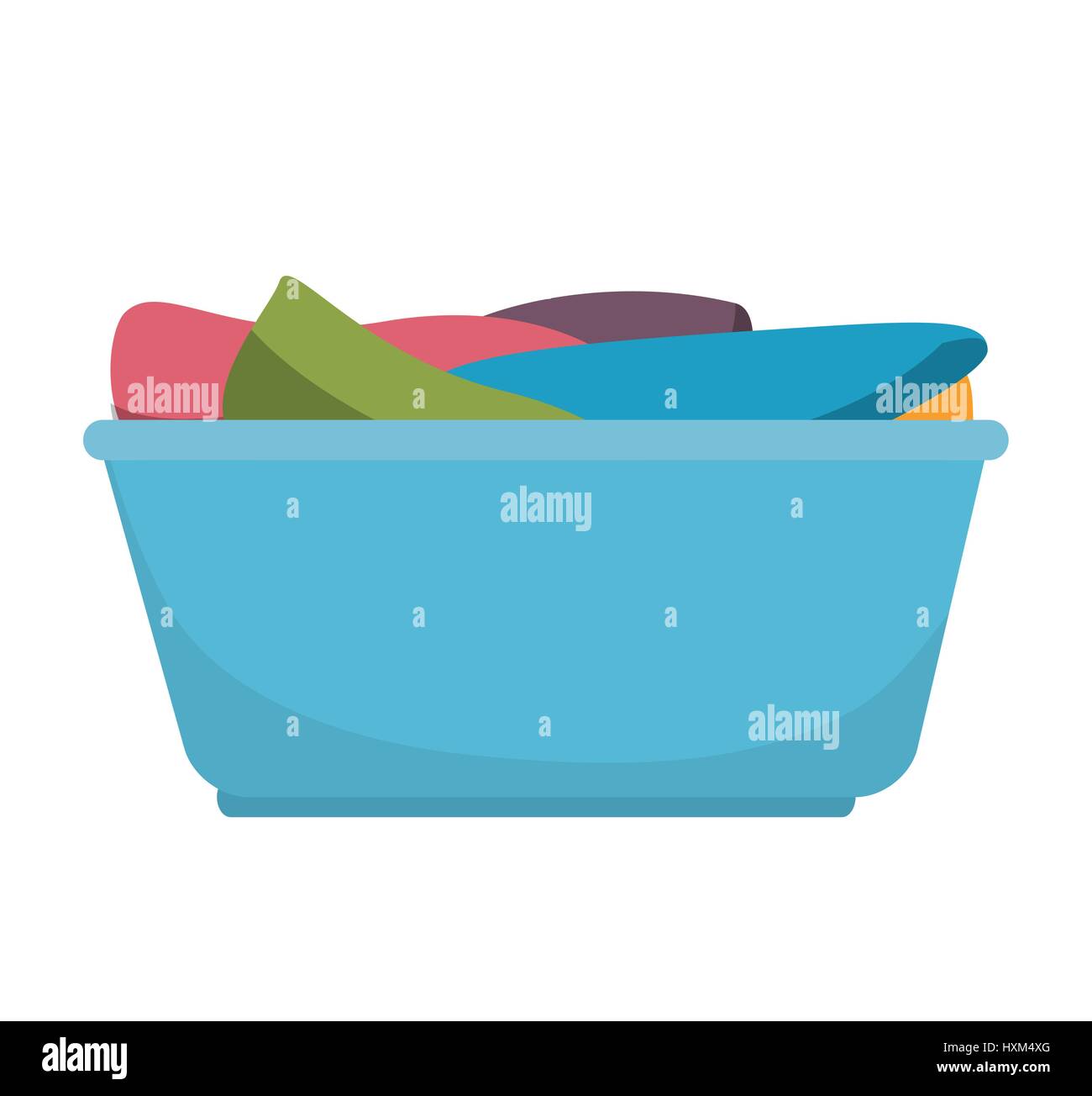 Clothes basket icon cartoon Cut Out Stock Images & Pictures - Alamy