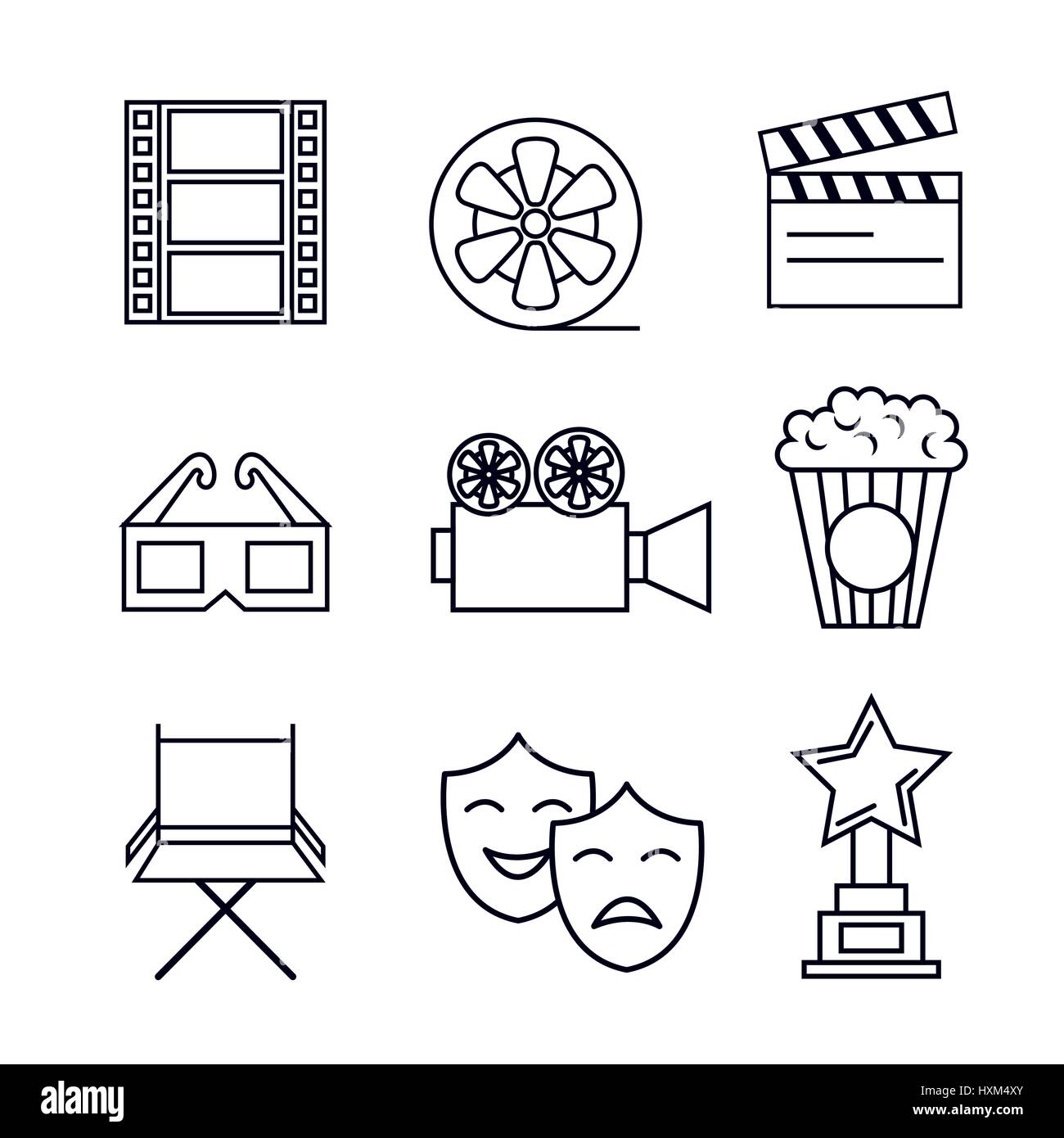 Classic movie star Stock Vector Images - Alamy