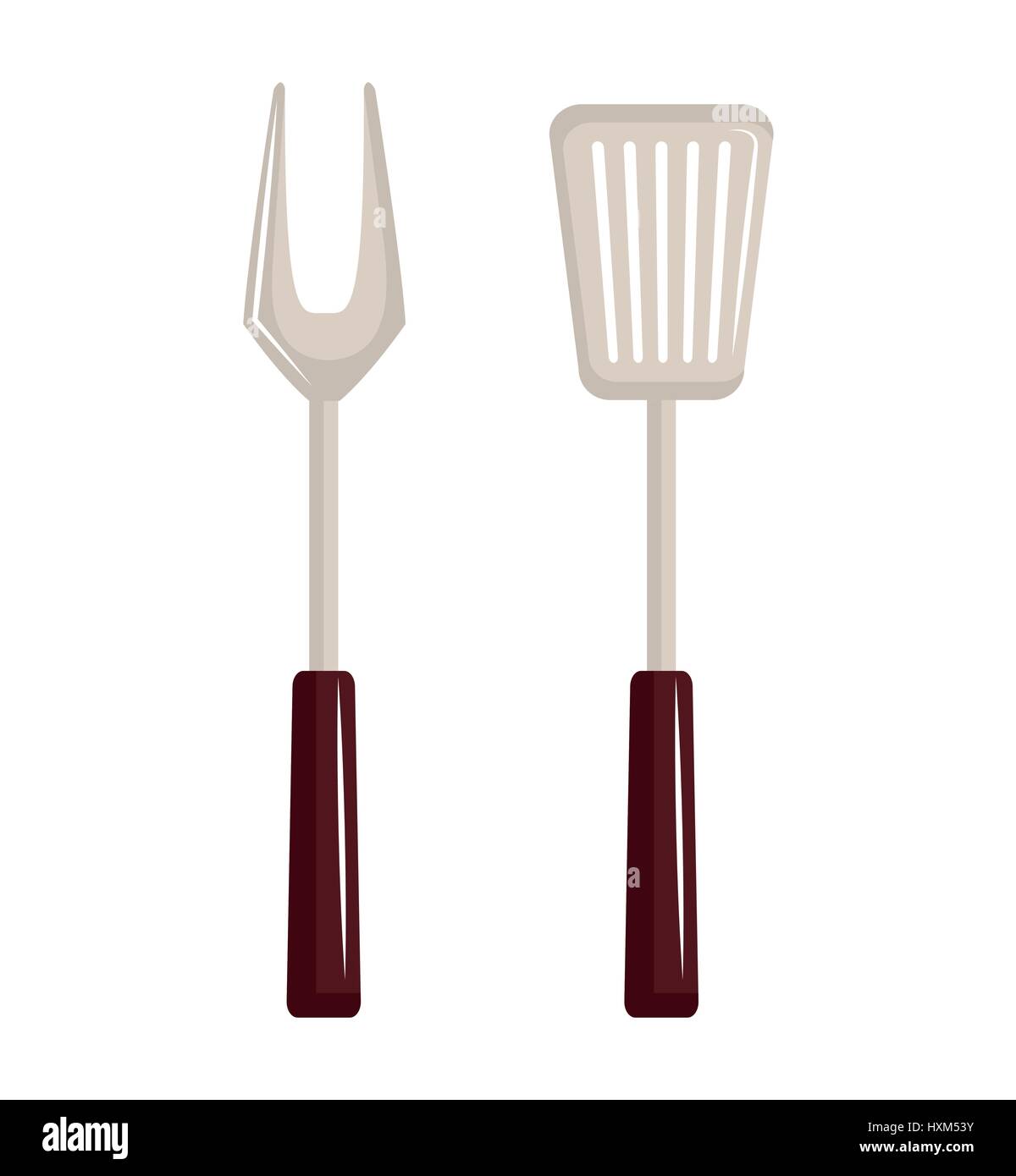 bbq cutlery menu icon Stock Vector Image & Art - Alamy