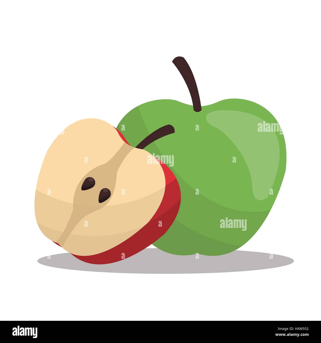 Healthy fruits nuts vitamins Stock Vector Images - Alamy