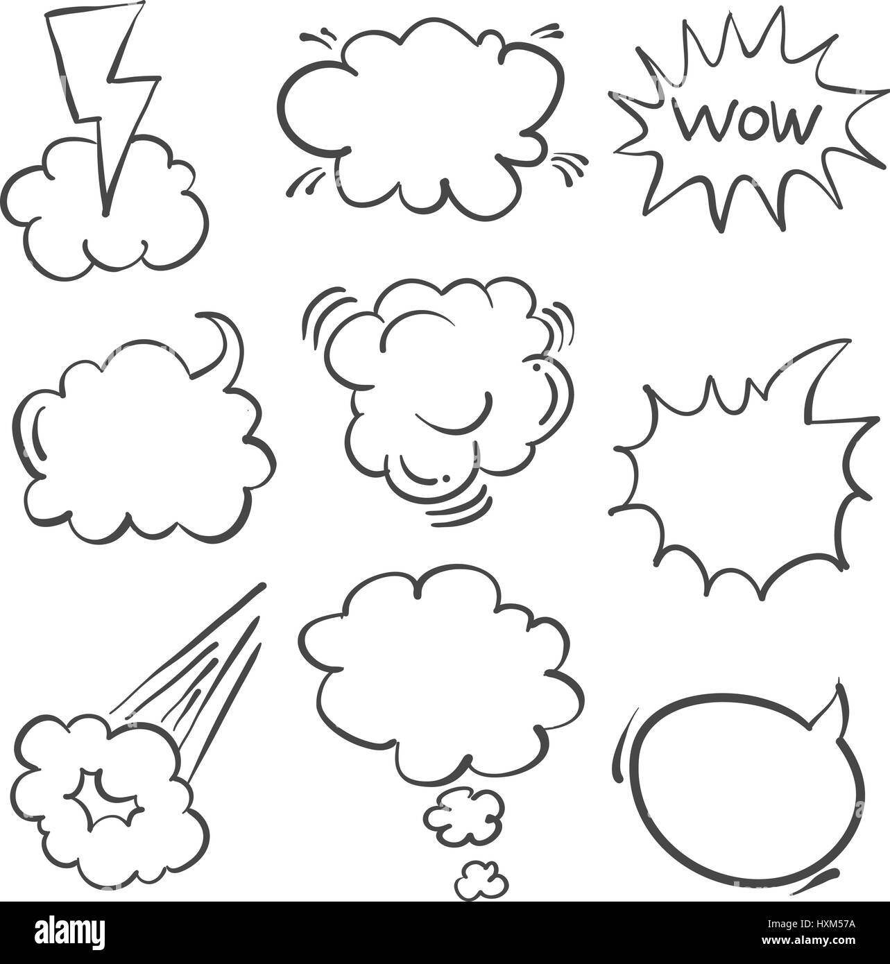 Collection stock text balloon hi-res stock photography and images - Alamy