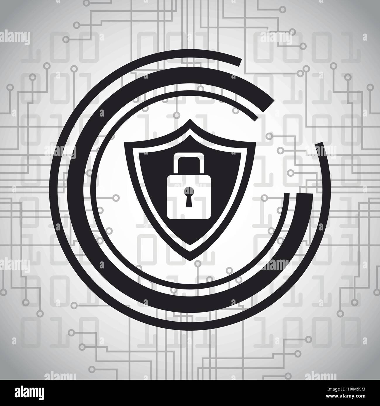 Shield key secure browsing Stock Vector Images - Alamy