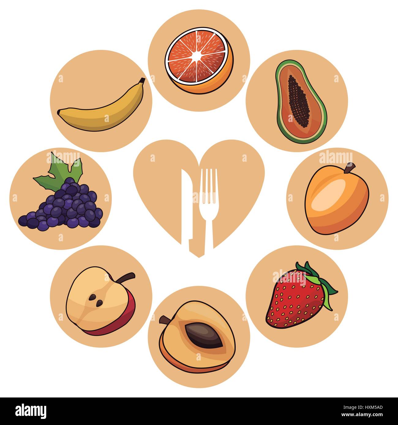 food healthy fruits nutrition image Stock Vector Image & Art - Alamy