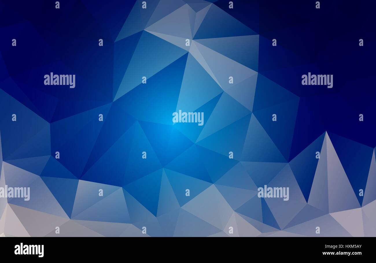 Blue glowing abstract low poly geometric background Stock Vector Image ...