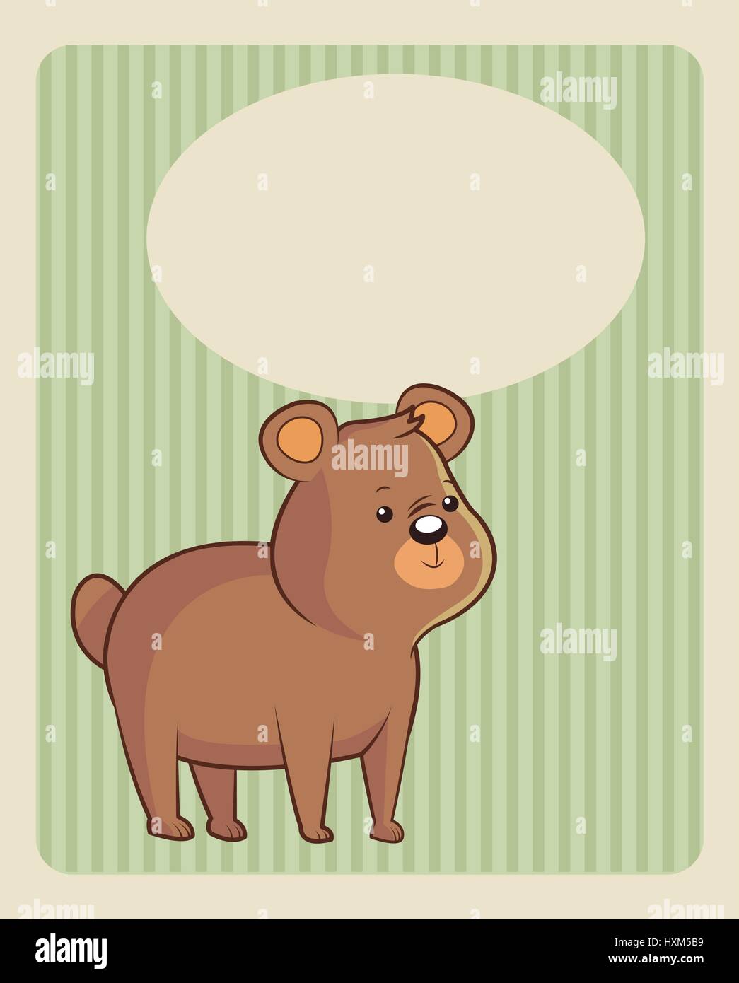 cute bear poster image Stock Vector Image & Art - Alamy