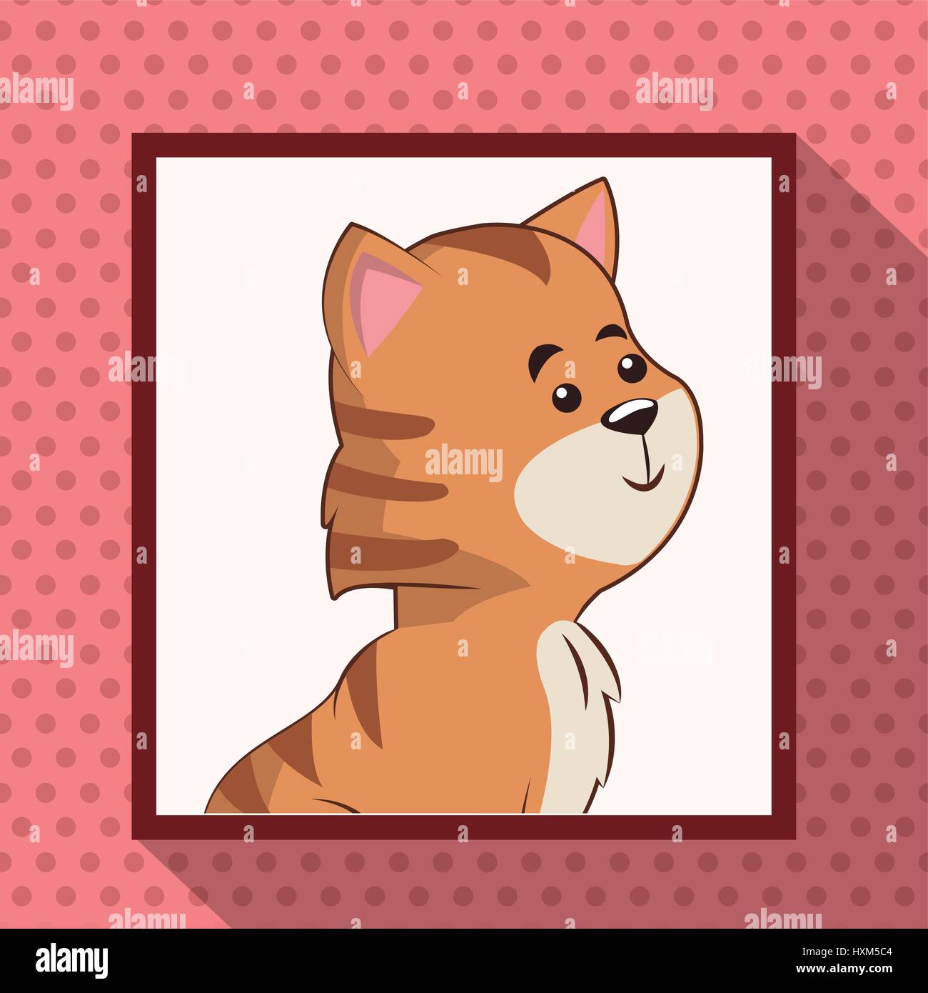 cute tiger frame picture Stock Vector Image & Art - Alamy