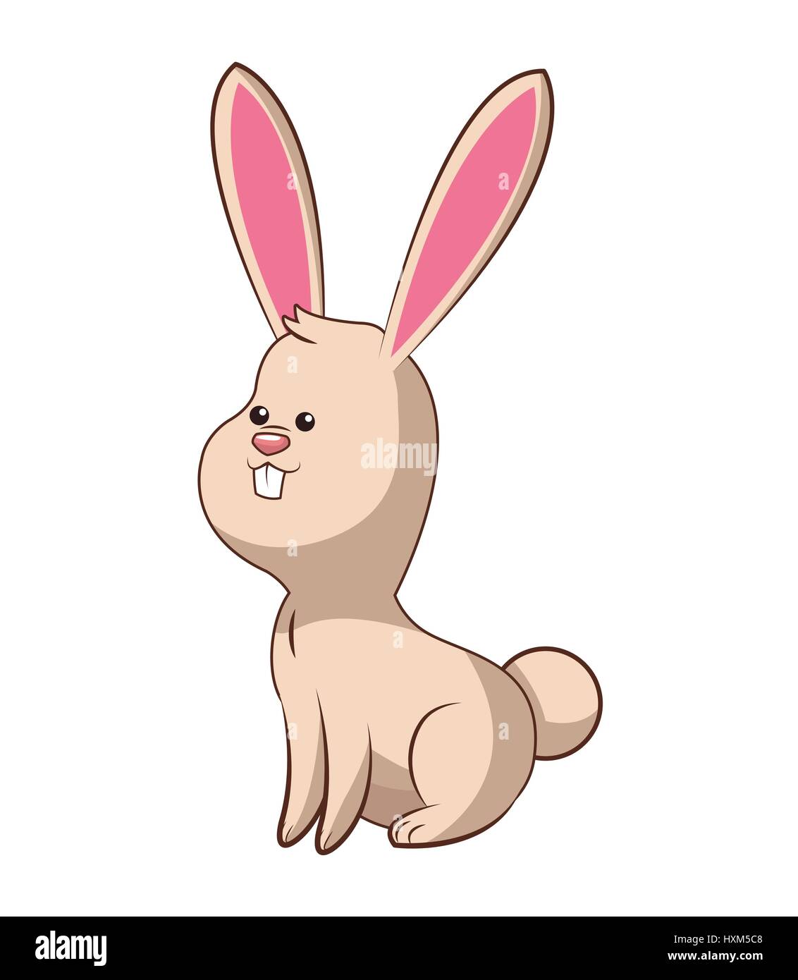 cute rabbit wildlife image Stock Vector Image & Art - Alamy