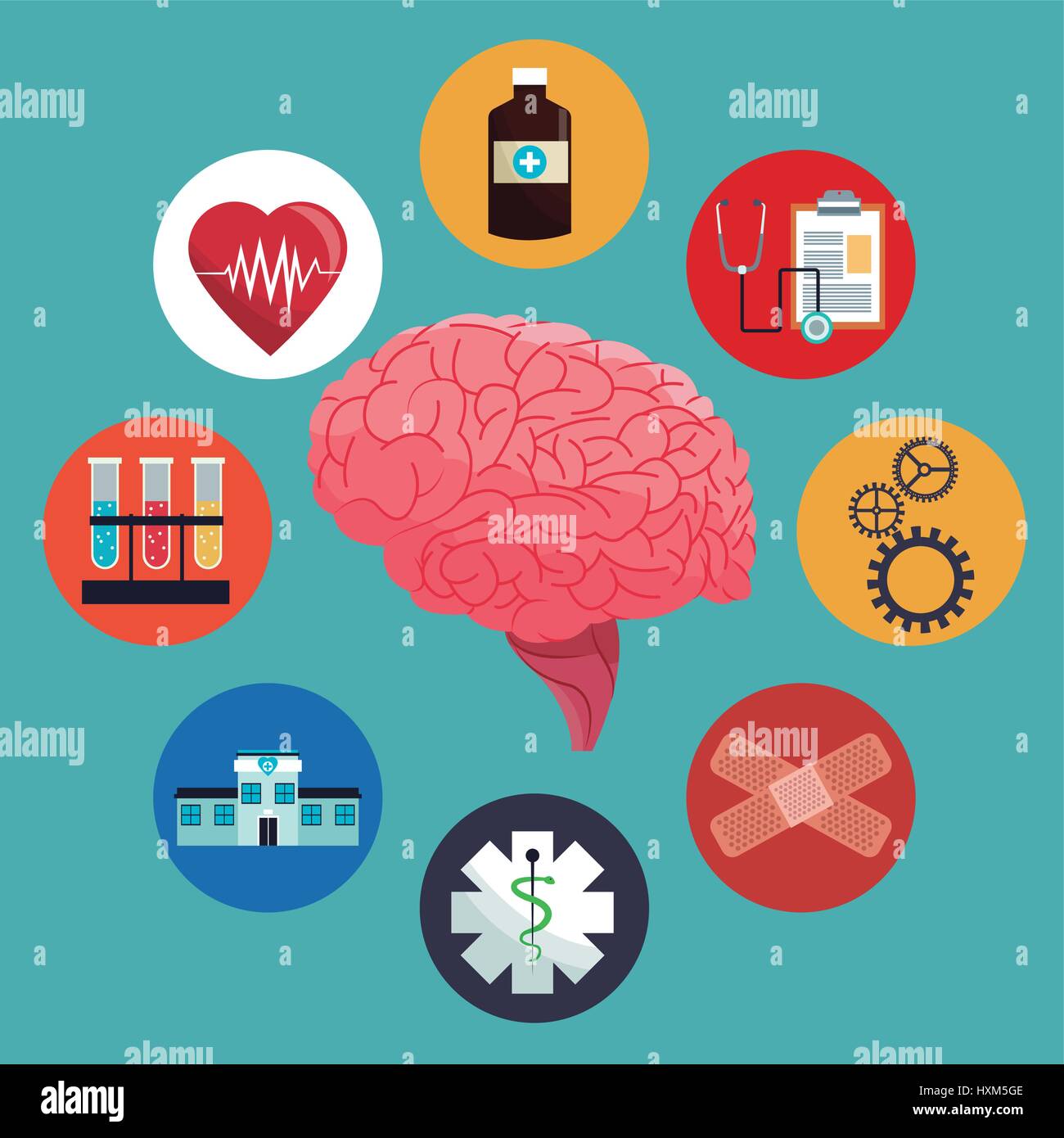 Mental health care system Stock Vector Images - Alamy