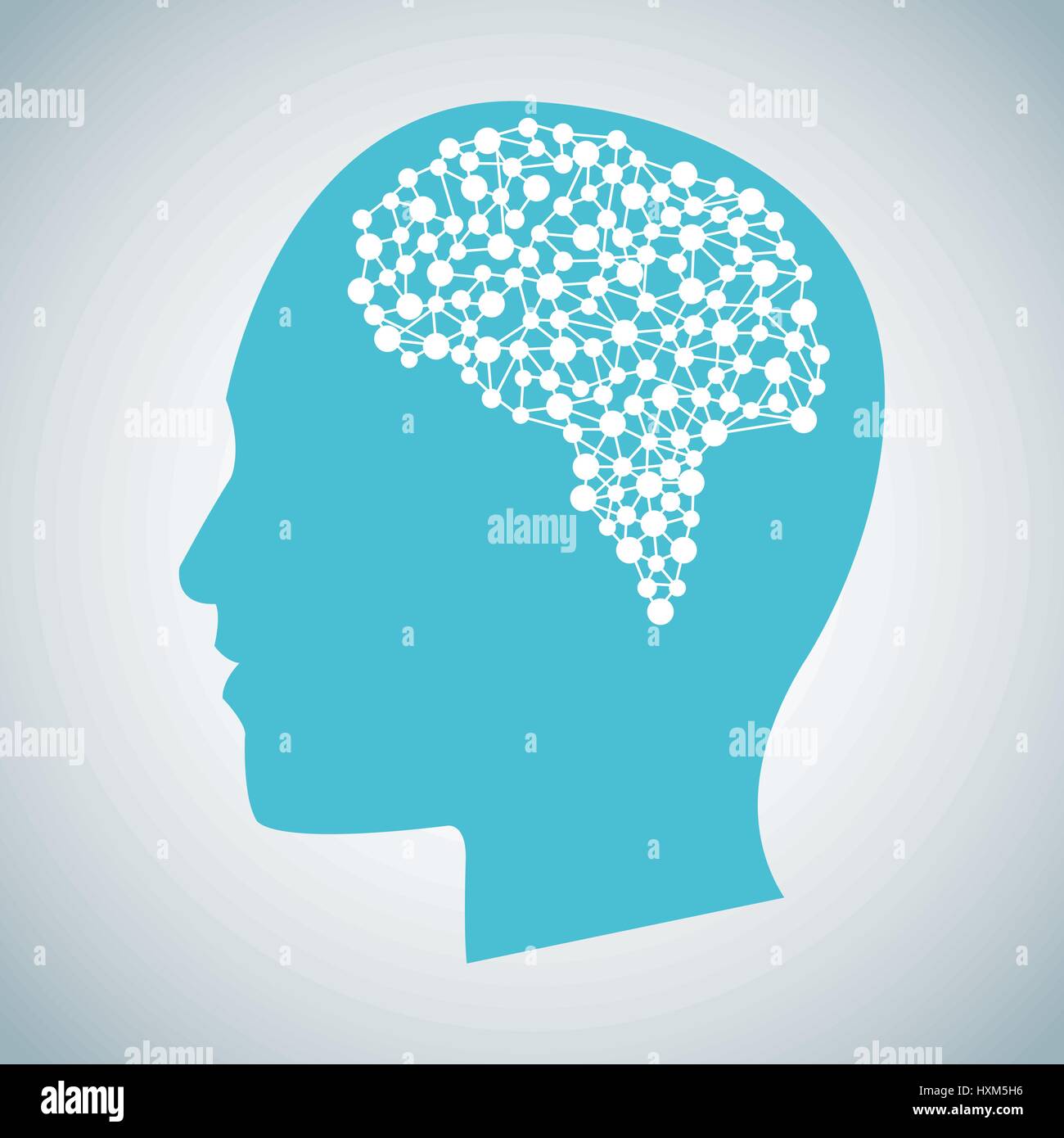 human head brain think function Stock Vector Image & Art - Alamy