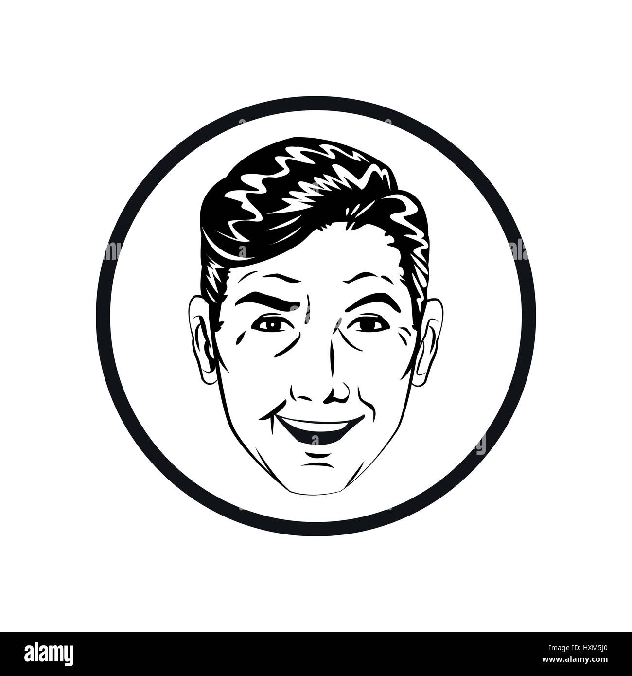 man comic style black and white Stock Vector Image & Art - Alamy