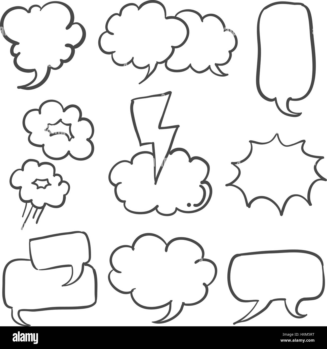 Comic bubble draw Stock Vector Images - Alamy