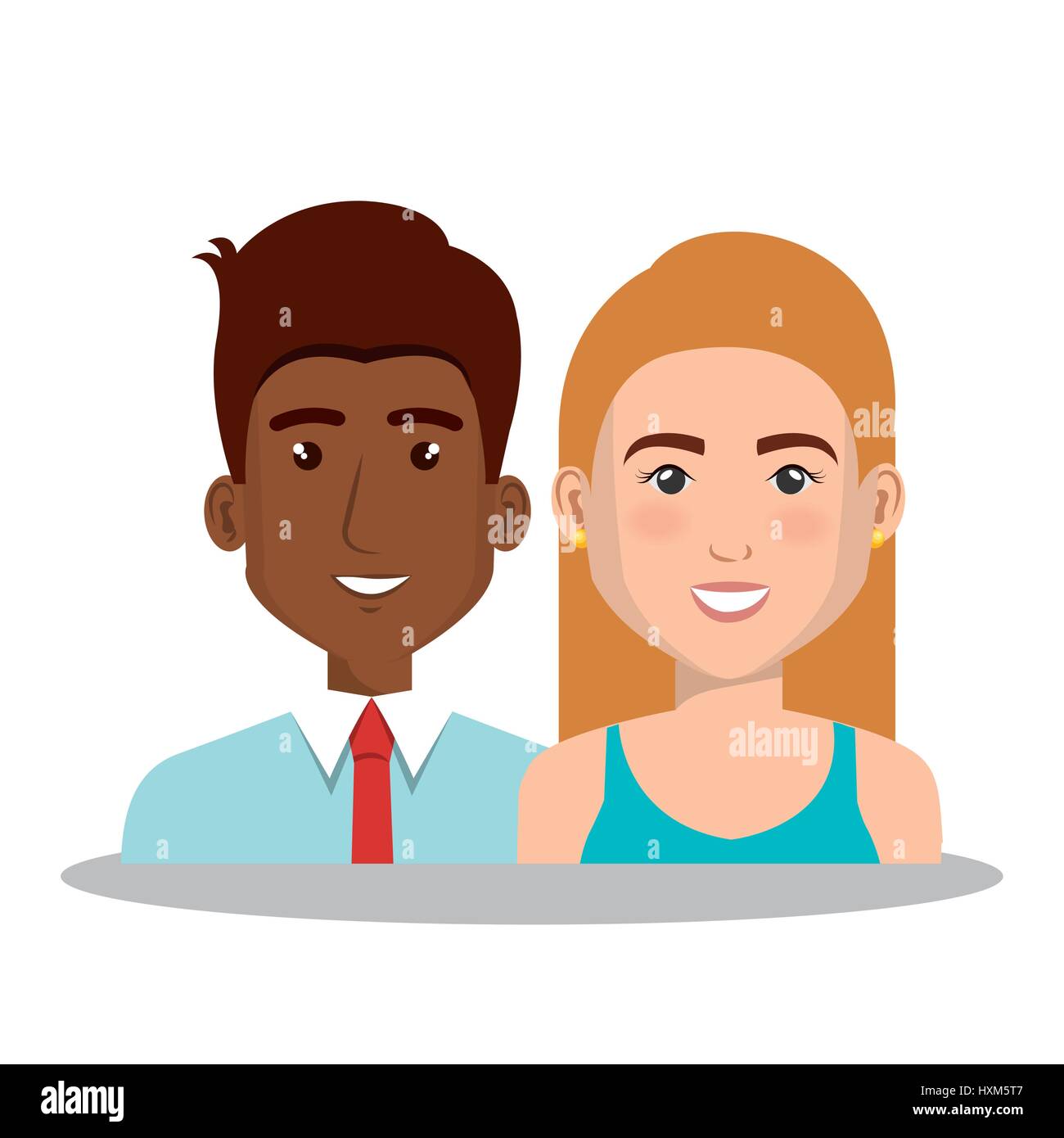 young people avatars group Stock Vector Image & Art - Alamy