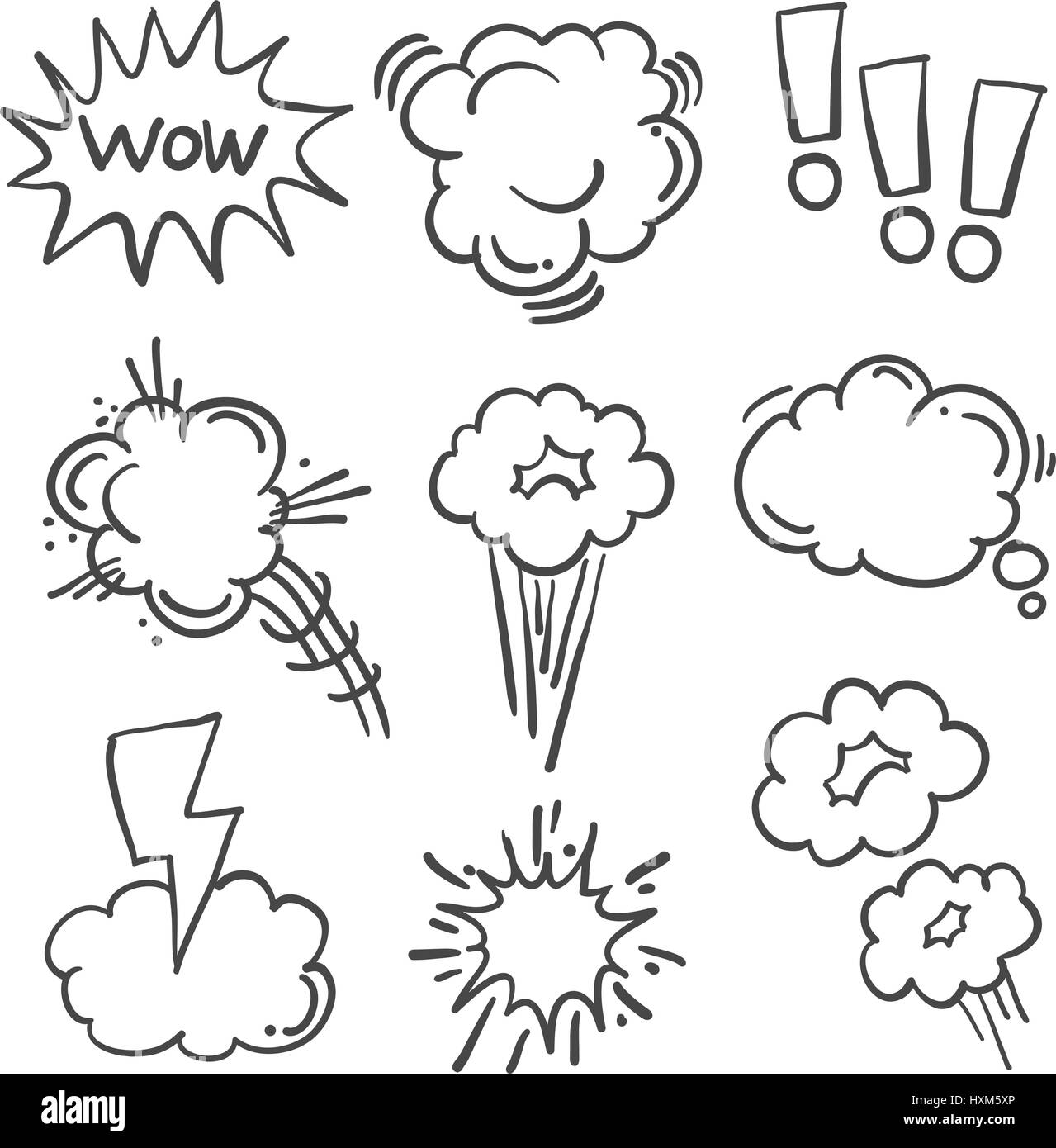 Speech bubble hand draw of doodle style Stock Vector Image & Art - Alamy