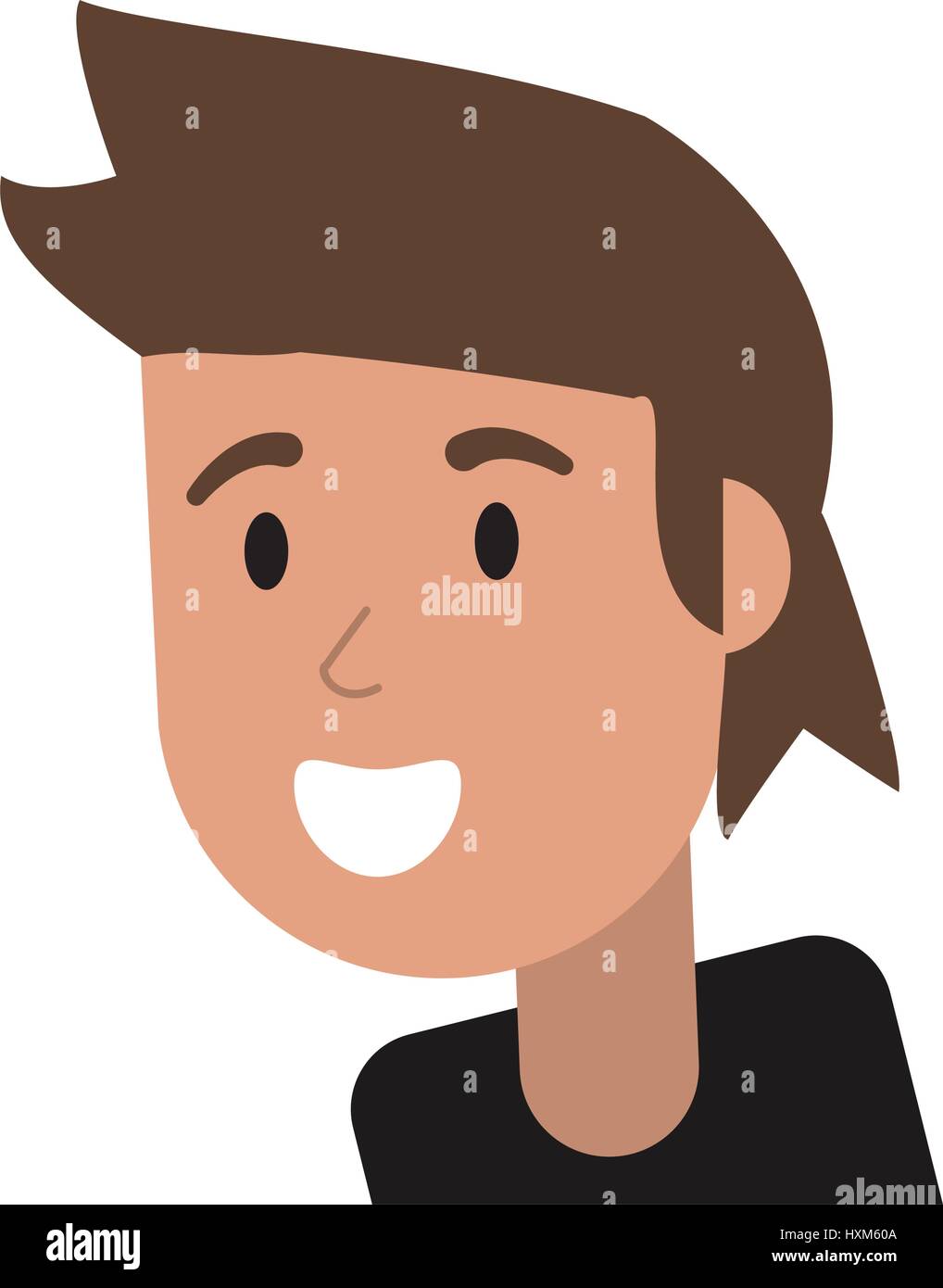 cartoon man smiling image Stock Vector Image & Art - Alamy