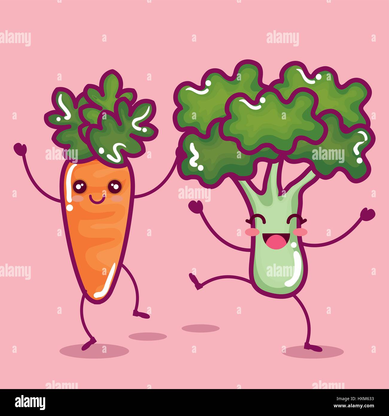 fresh vegetables funny character Stock Vector Image & Art - Alamy