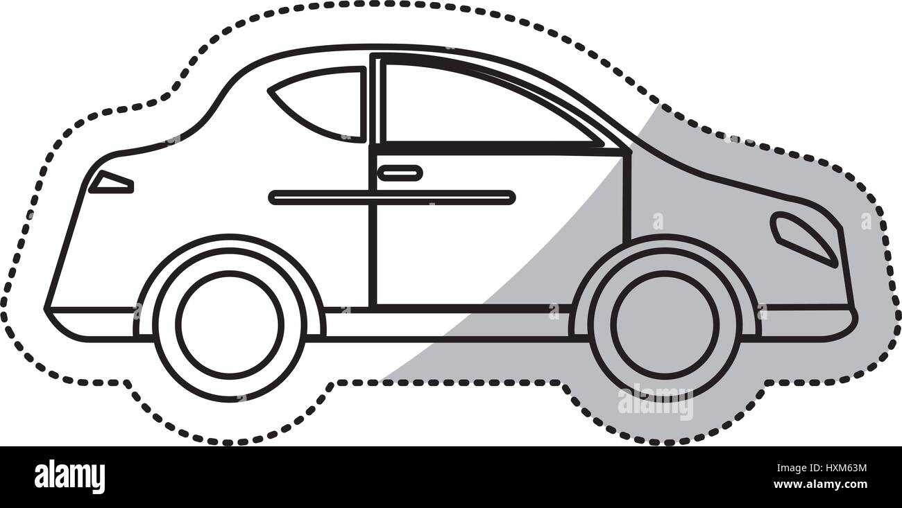 car sedan vehicle transport outline Stock Vector Image & Art - Alamy