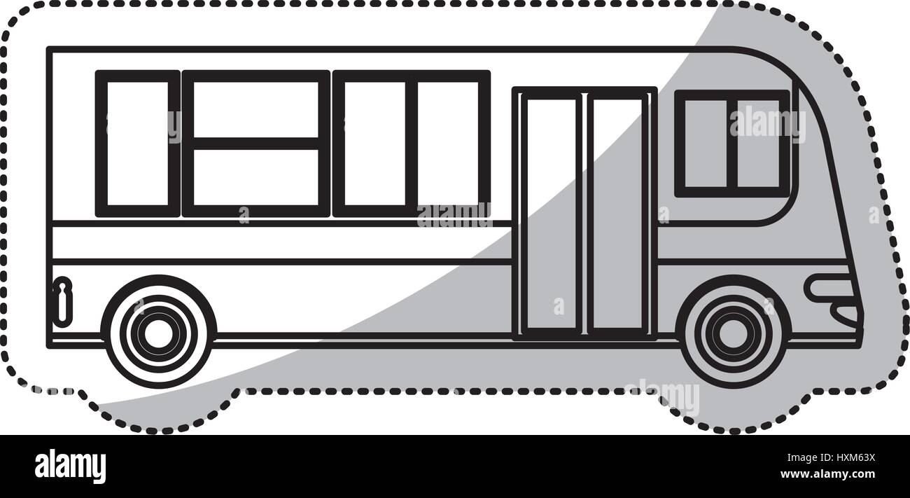 bus transport urban public outline Stock Vector Image & Art - Alamy